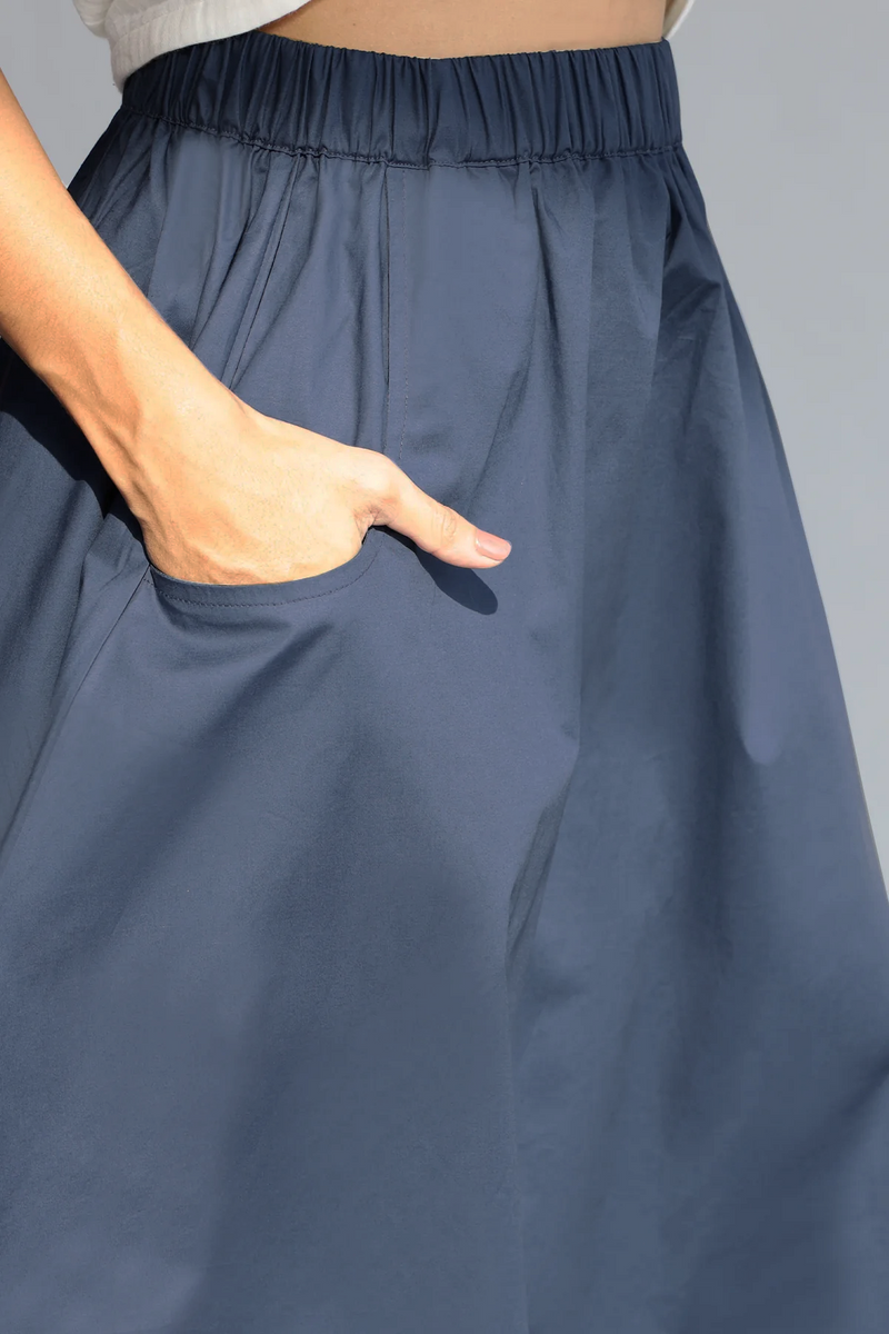 Aiko Skirt: Prussian Blue – OZiSS