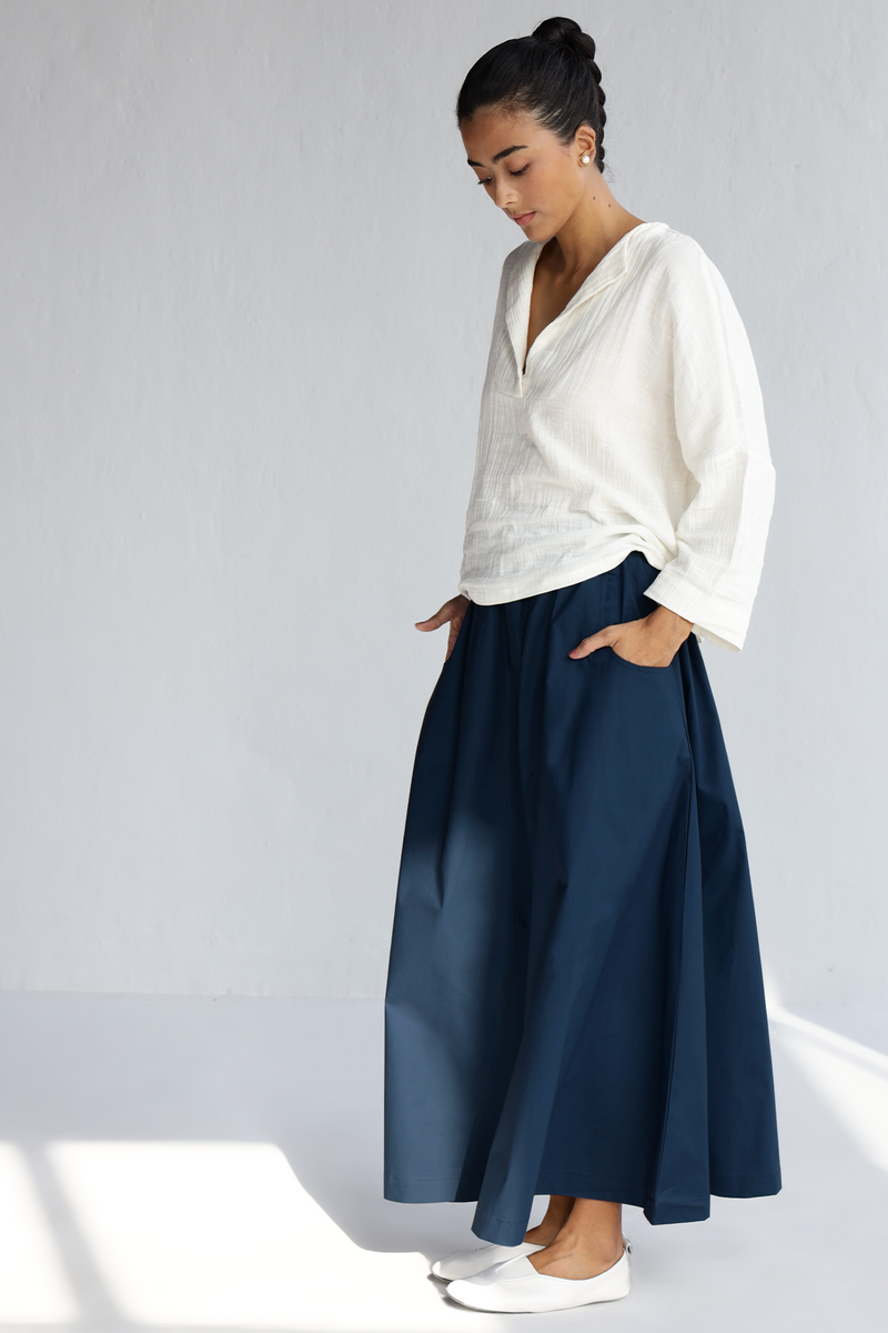 Aiko Skirt: Prussian Blue – OZiSS