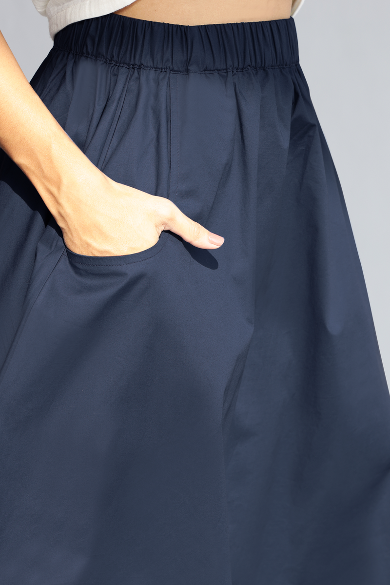 Aiko Skirt: Midnight Navy – OZiSS