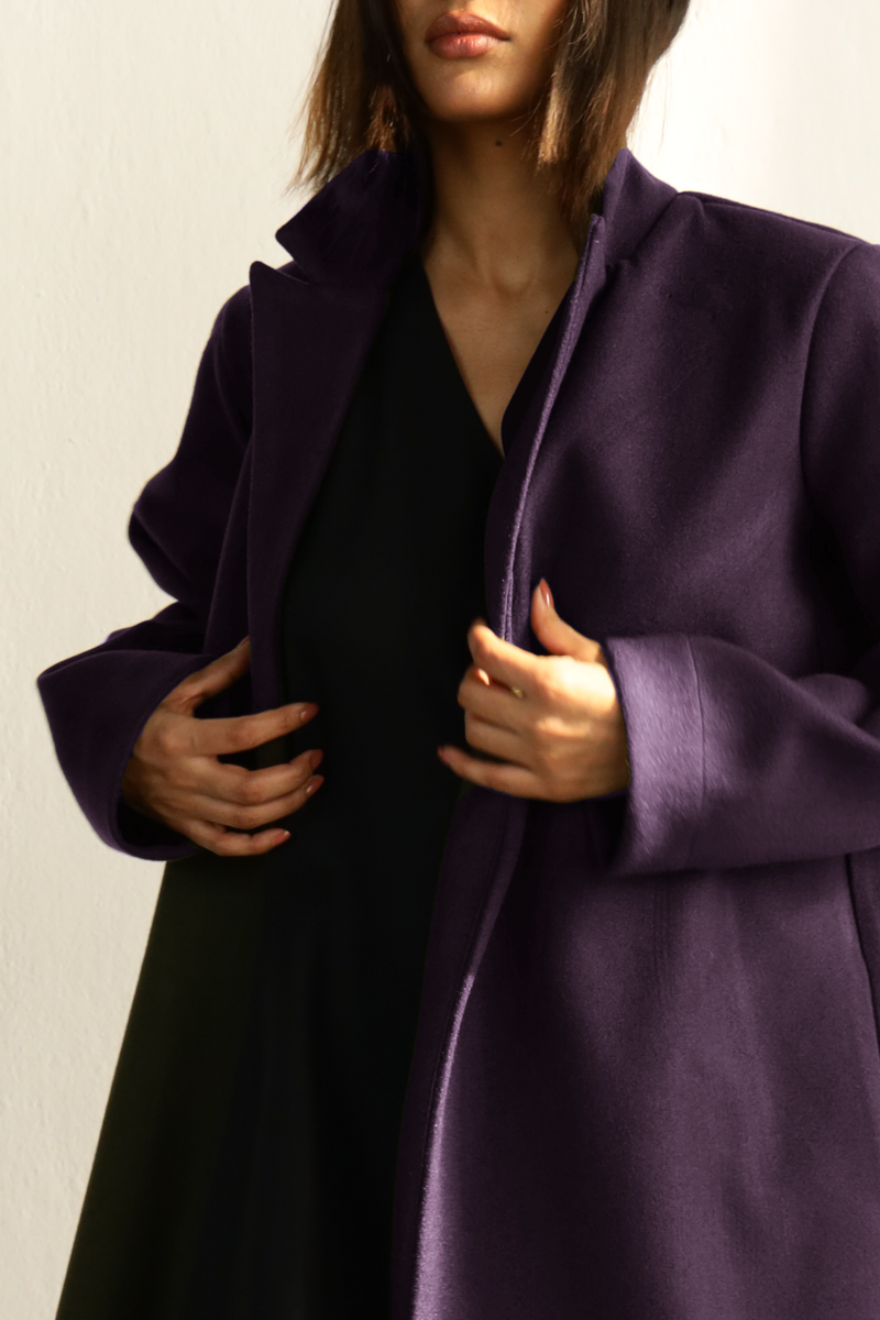Haze ReFelt Coat : Mulberry Wine – OZiSS